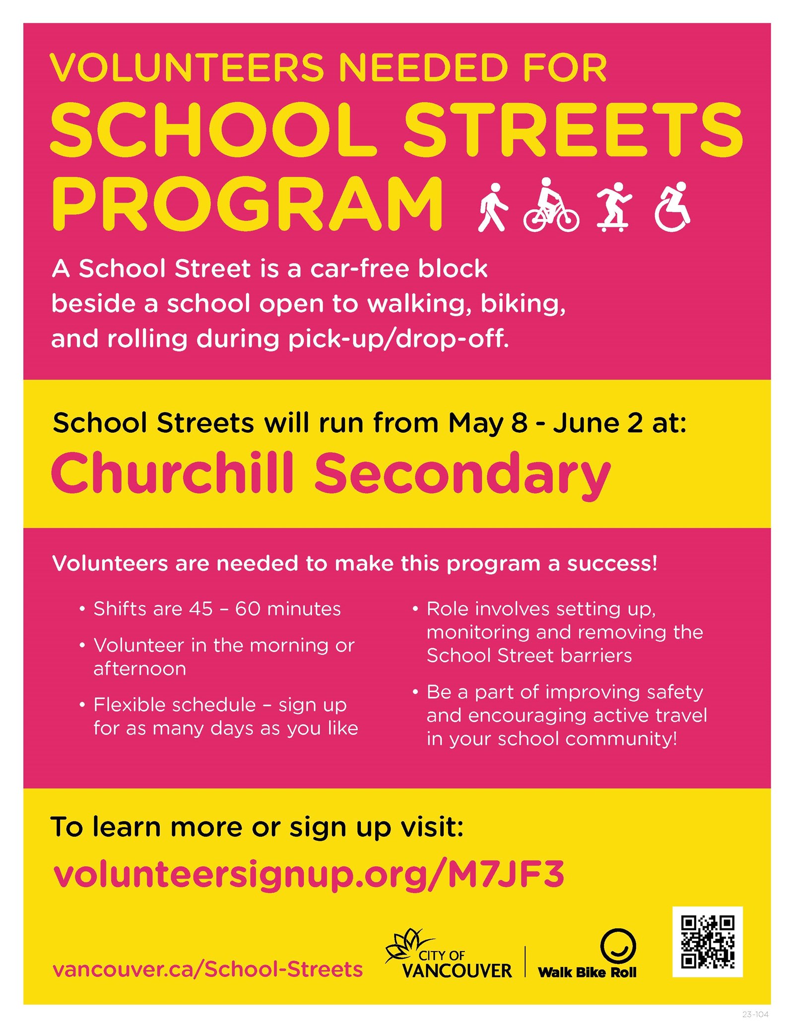 School Streets Program - Volunteers Needed